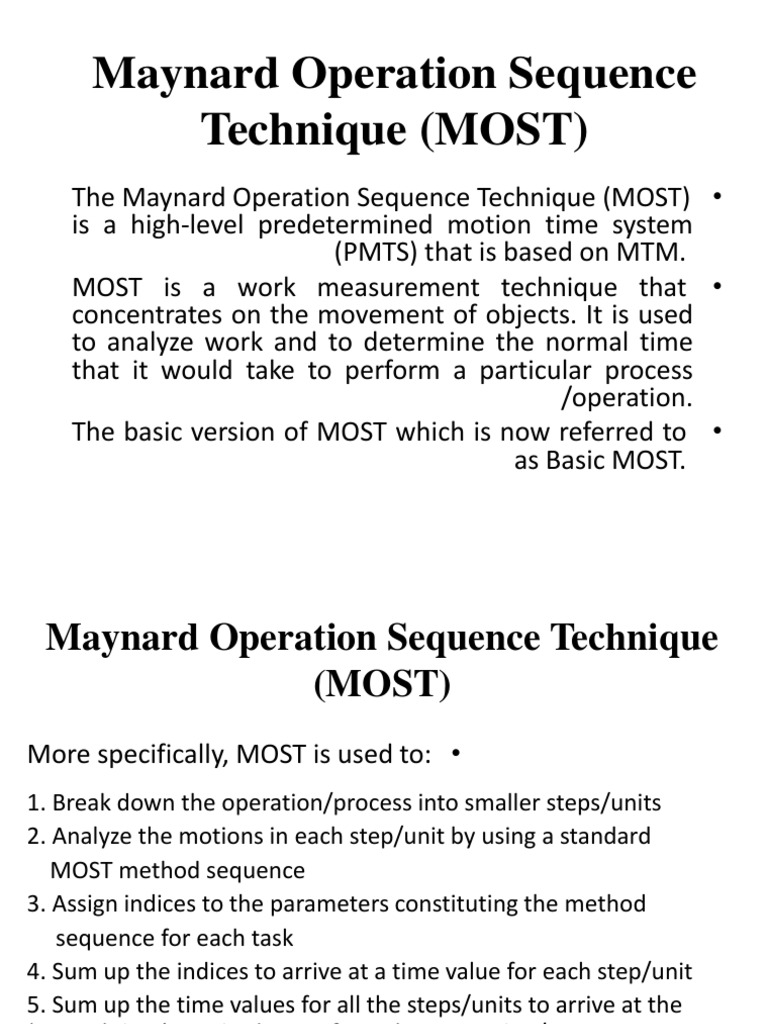 Understanding Maynard Operation Sequence | PDF | Computing And ...