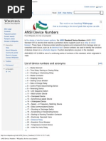 List of Device Numbers and Acronyms | PDF