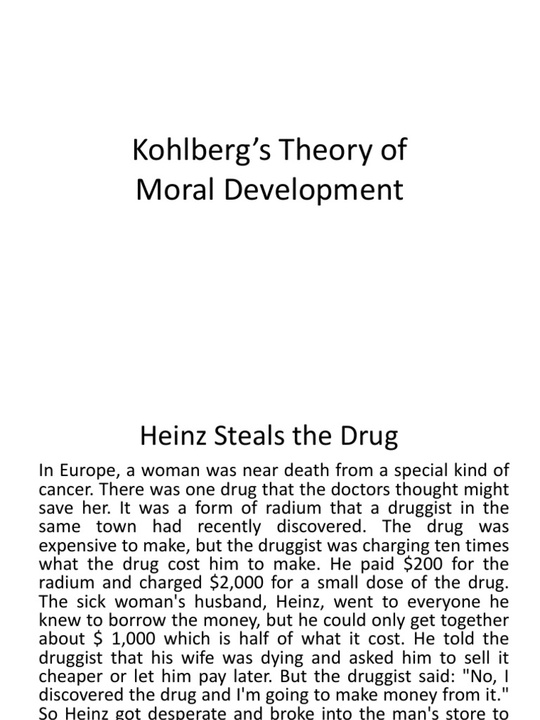 Kohlberg's Theory of Moral Development | PDF | Applied Ethics | Morality