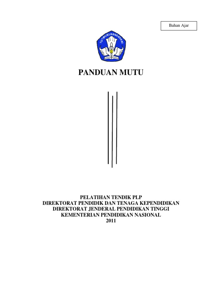 Panduan Mutu (Contoh) | PDF