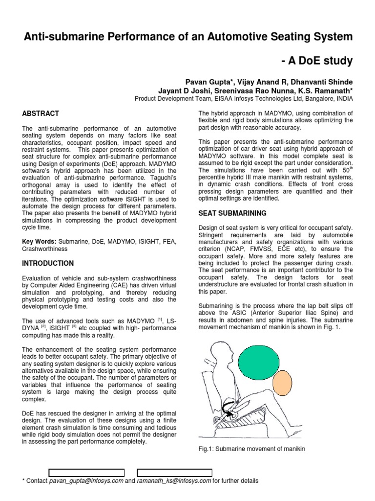 Seat-Antisubmarine Performance Seat | PDF | Simulation | Mathematical ...