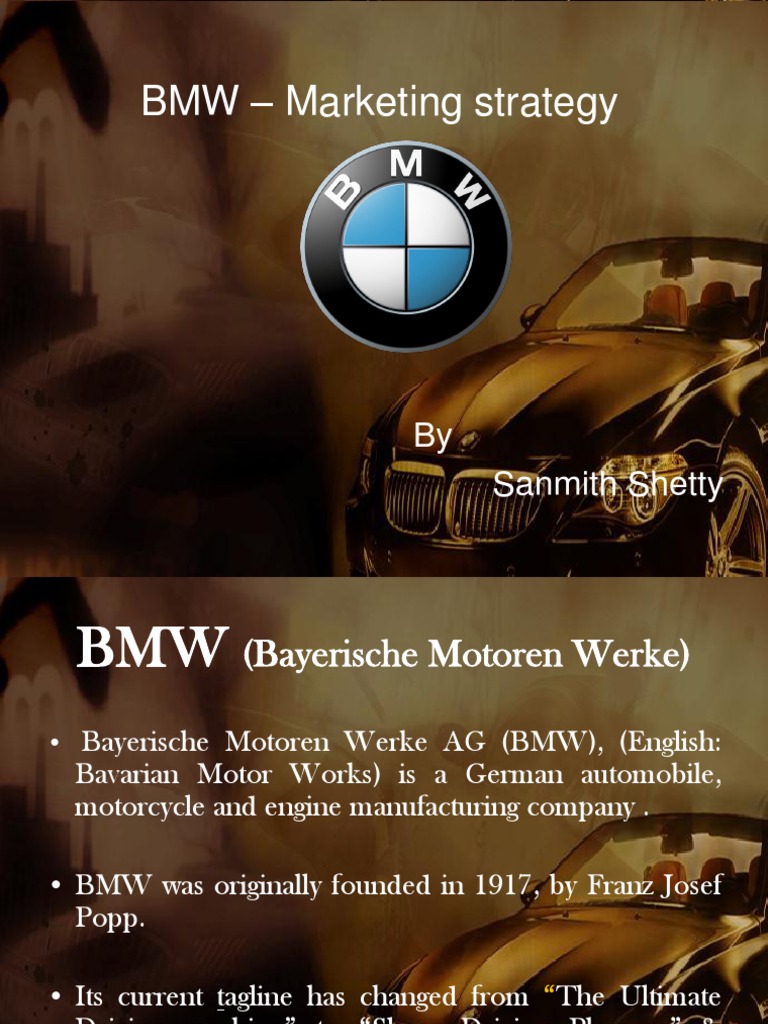 BMW Strategy - PPTX Edited | PDF | Bmw | Luxury Motor Vehicle Manufacturers