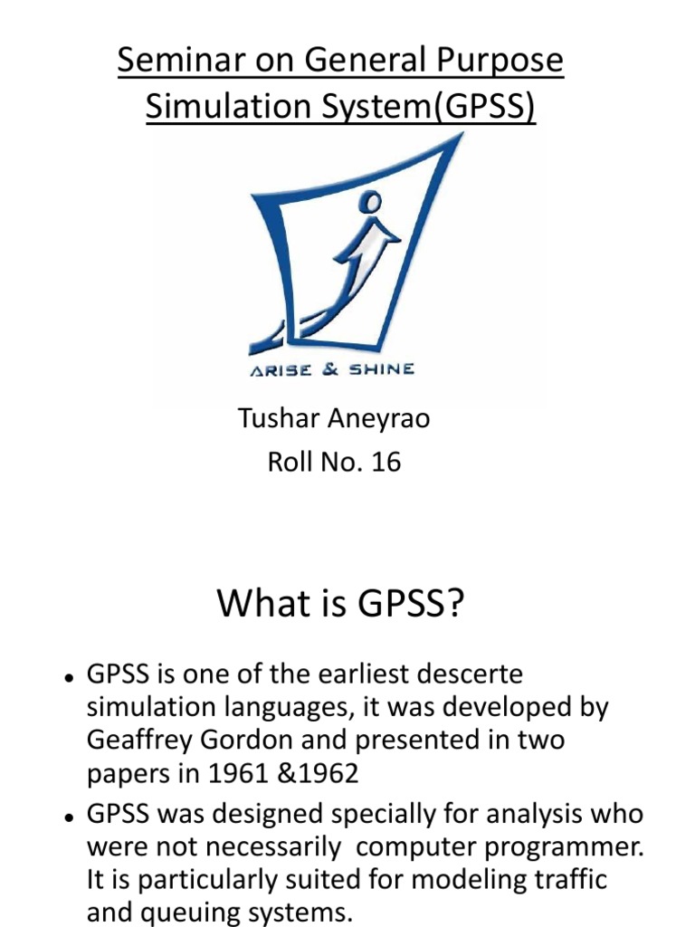 General Purpose simulation System (GPSS) | Computer Science | Scientific Modeling