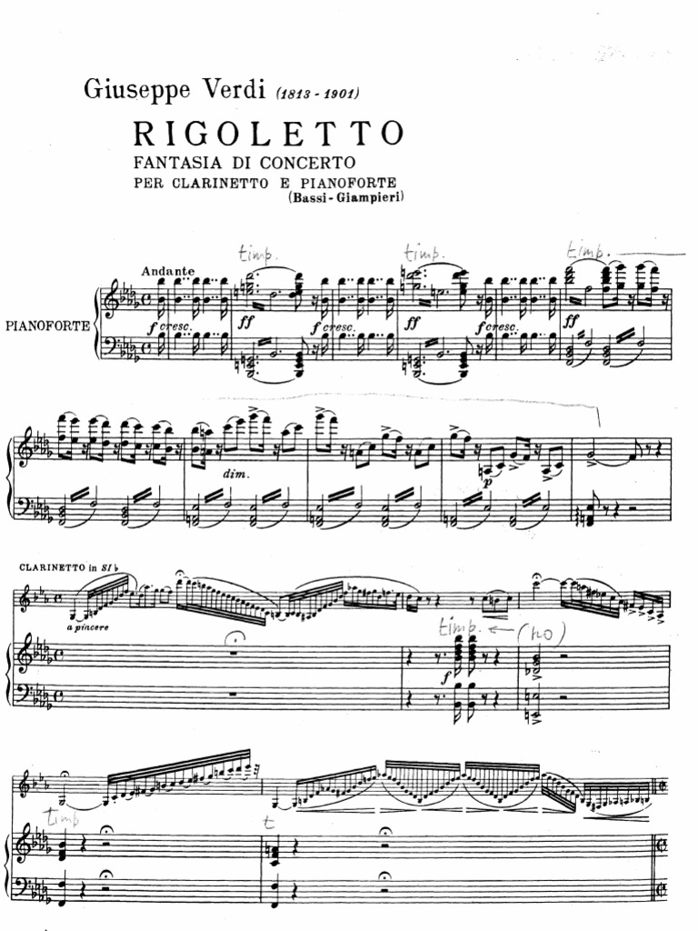 Luigi Bassi RIGOLETTO CL&PF | PDF | Italian Music | Performing Arts