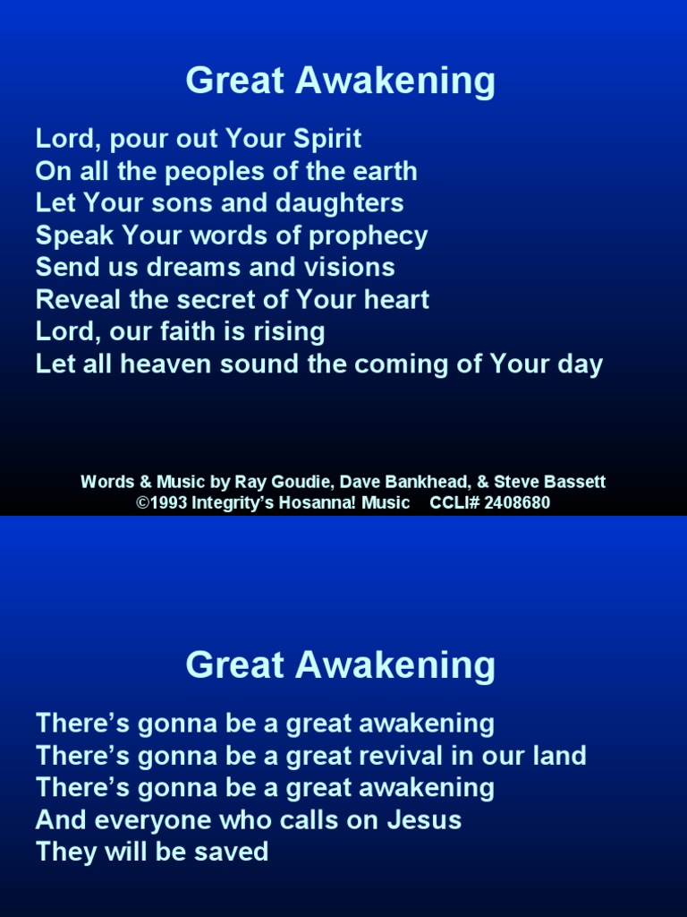 Great Awakening | PDF