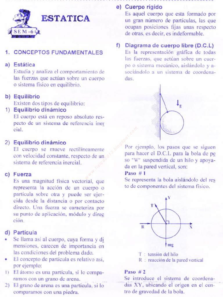 Cap - 6 - Estatica-Teorea y Ejercicios Resueltos | PDF | Física | Ingeniería mecánica