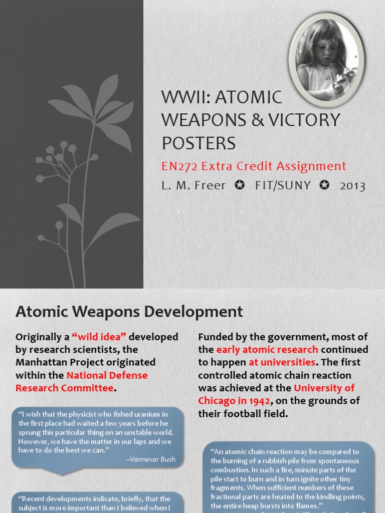WWII Atomic Weapons Development Overview | PDF | Manhattan Project ...