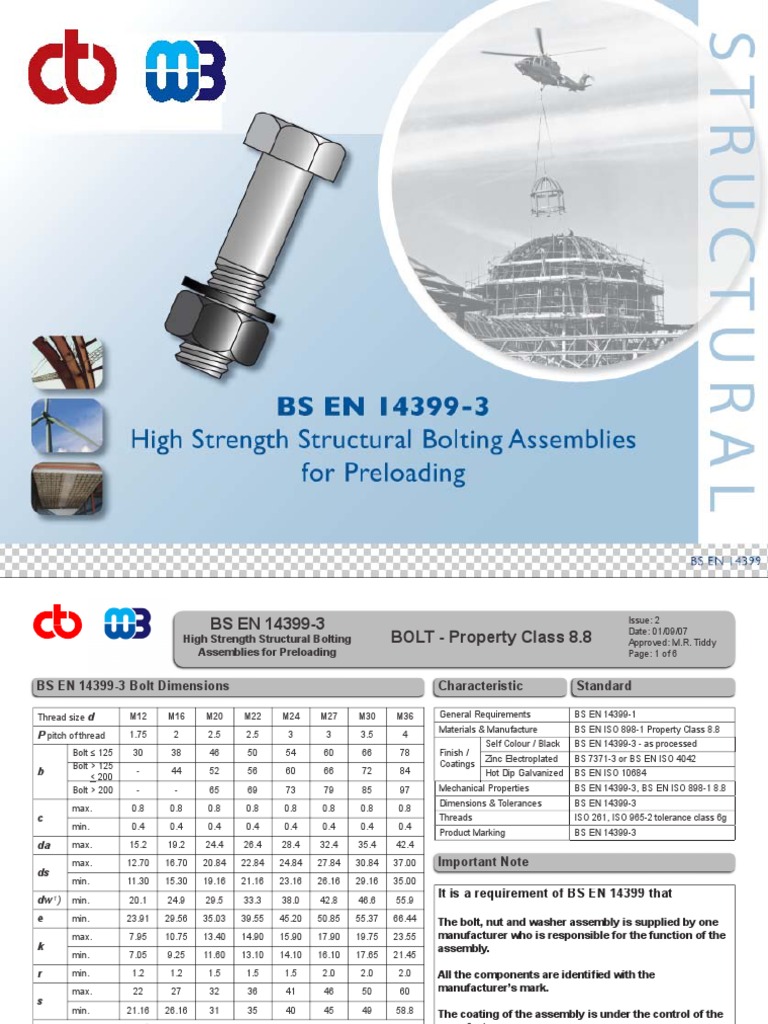 BS_EN_14399-3.pdf | Screw | Galvanization