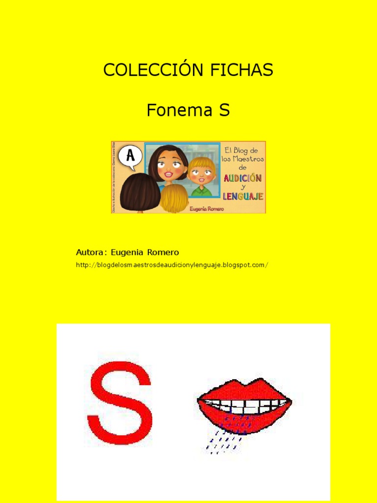 Coleccion Fichas - Fonema S | PDF | Poesía
