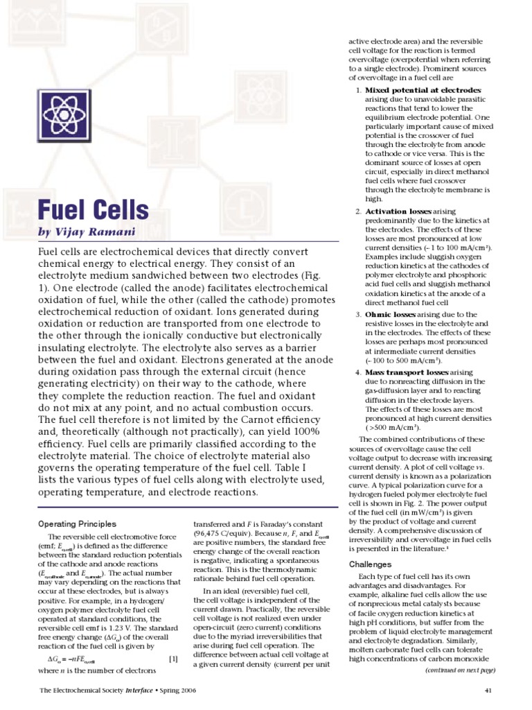 Fuel Cells | PDF | Fuel Cell | Battery (Electricity)