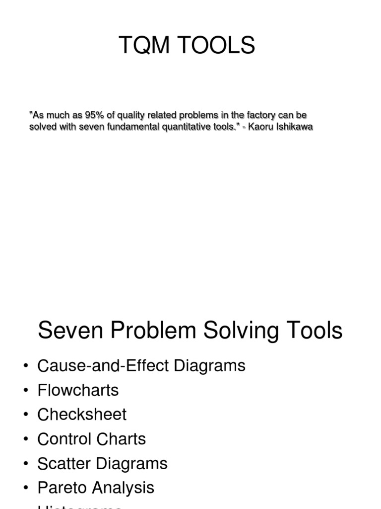Seven Problem Solving Tools | PDF | Histogram | Business