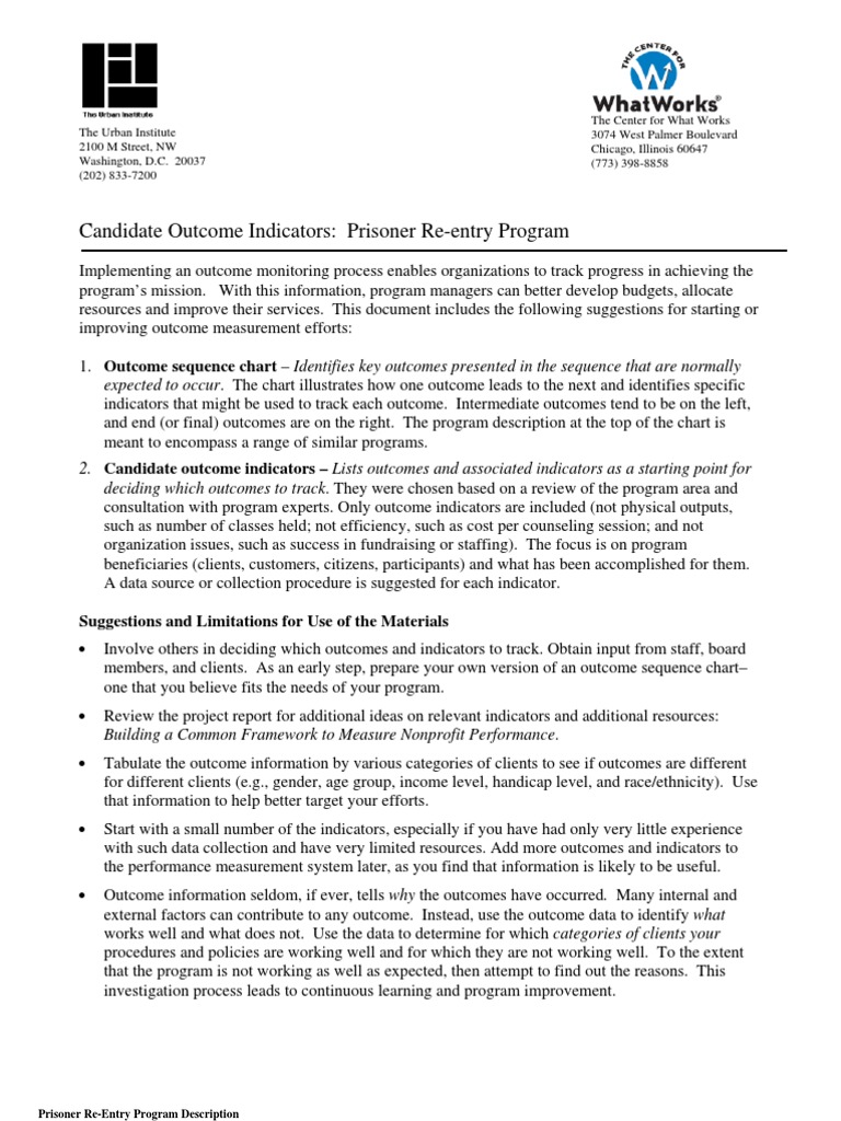 Flow Chart - Prisoner Re-Entry Program | PDF | Recidivism | Prison