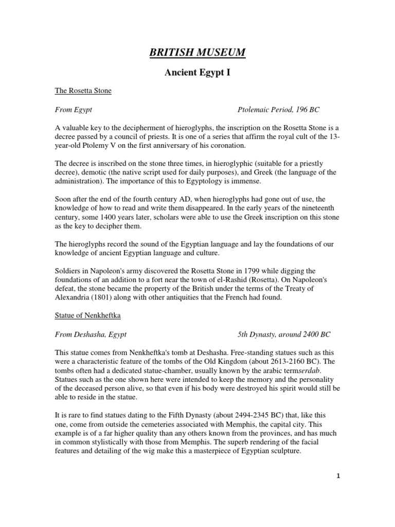 British Museum | PDF | Mummy | Ancient Egypt