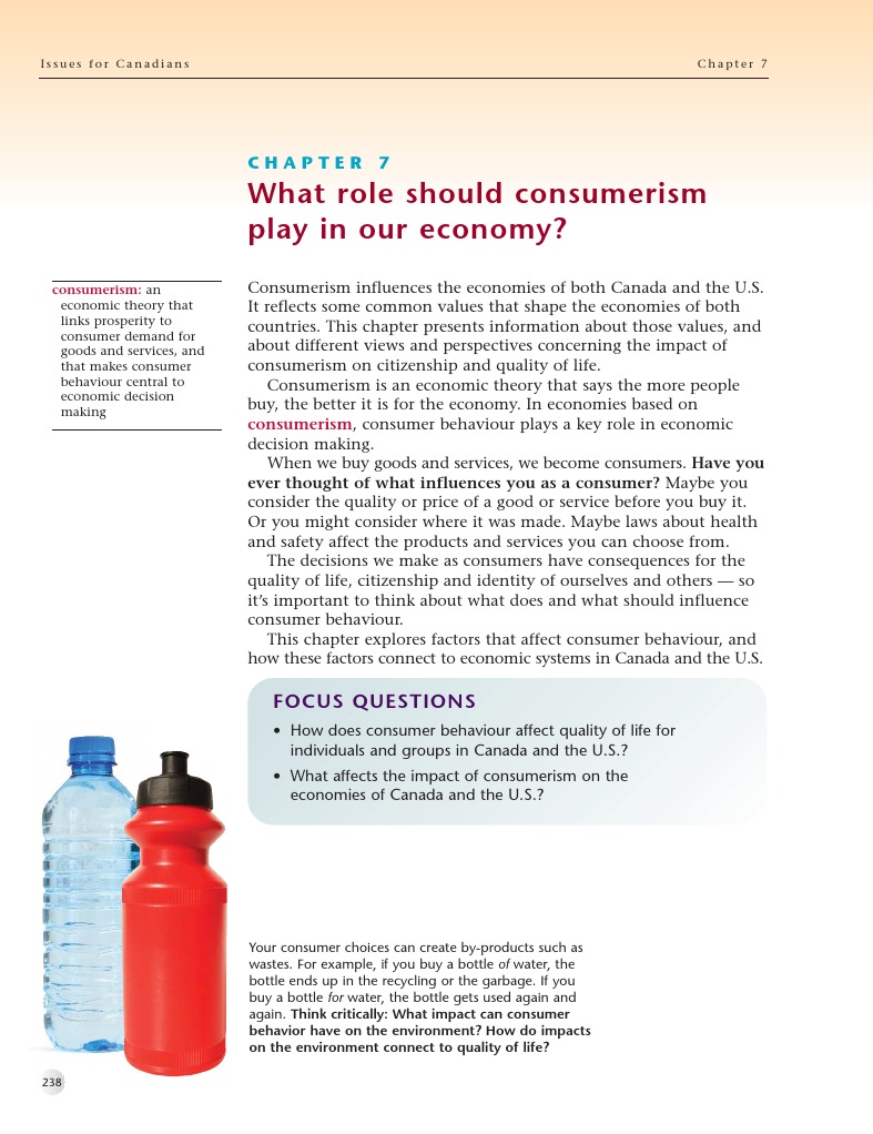Consumerism's Impact on Canadian Life | PDF | Consumer Behaviour ...