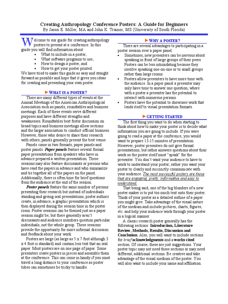 How To Create Anthro Posters | PDF | Microsoft Power Point | Portable ...