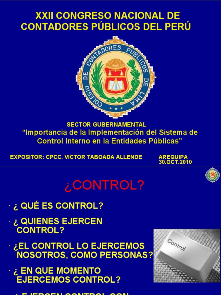 29-10-2010 Victor Taboada Allende-Control Inteno | PDF | Administración ...