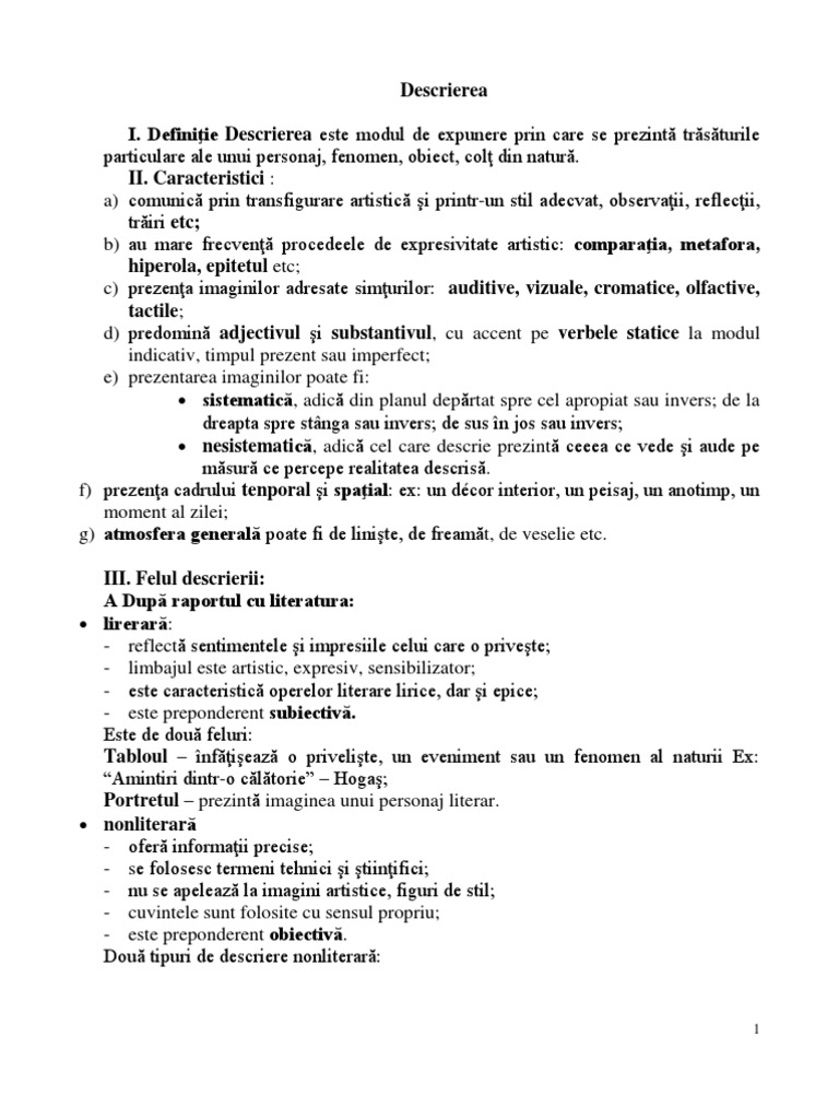 Descriere A | PDF