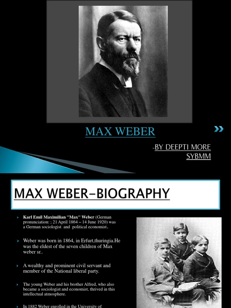 of Max Weber By-20 3rd Sem | Max Weber | Sociological Theories