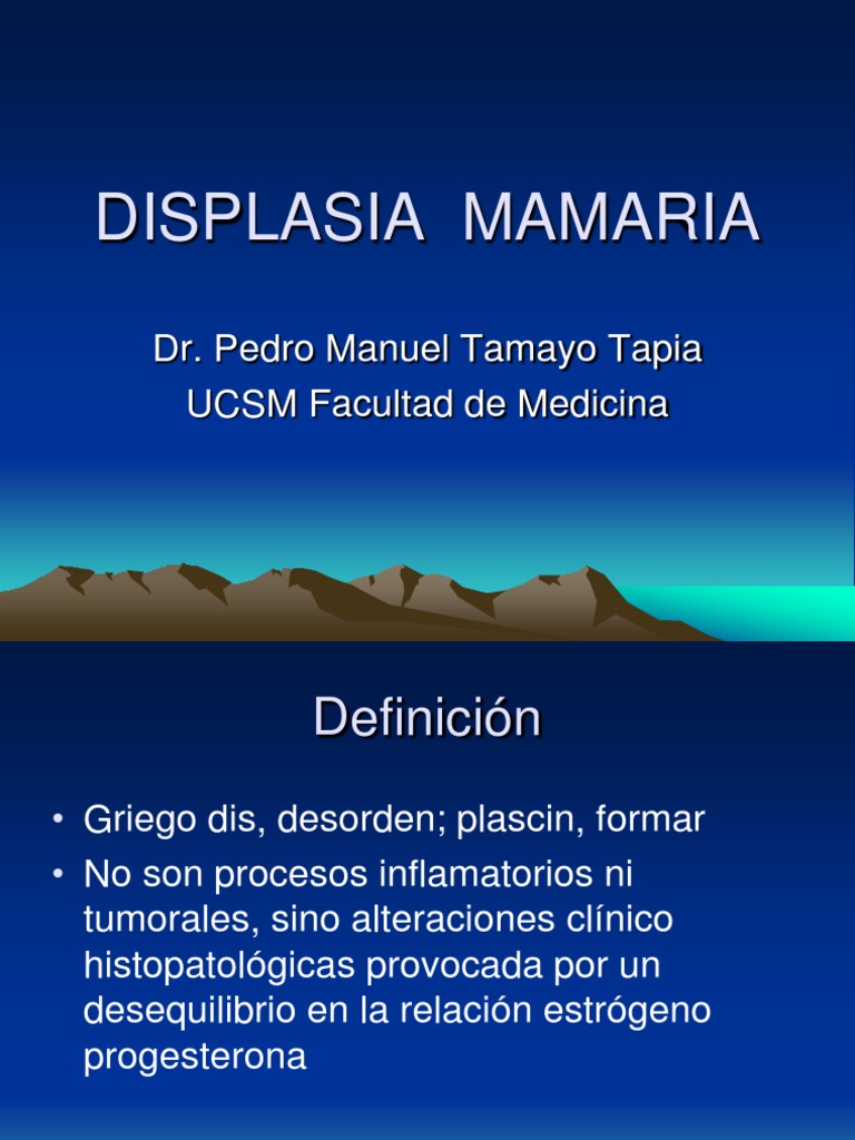 Displasia Mamaria | PDF | Cáncer de mama | Pecho
