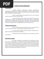 Types of Bank Accounts | PDF | Transaction Account | Deposit Account