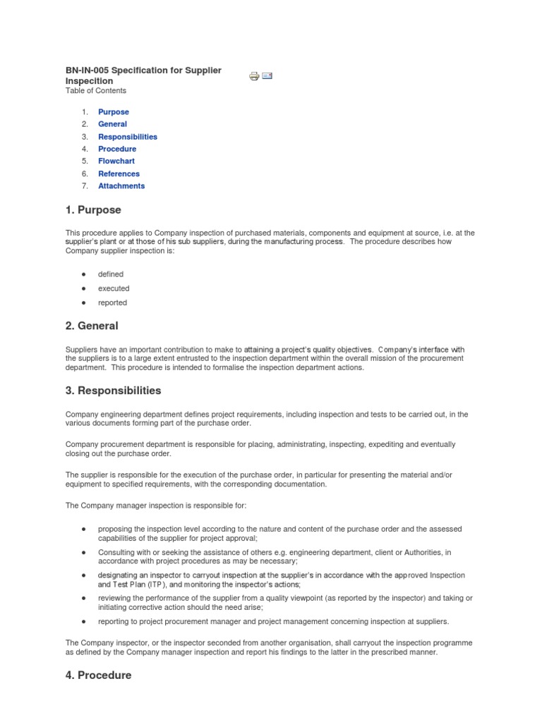 TPI Insp. Vendor | PDF | Specification (Technical Standard) | Iso 9000