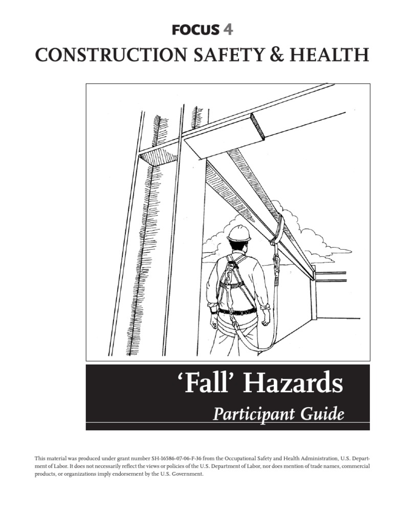 1 Fall Hazards Participant Guide | PDF | Occupational Safety And Health ...