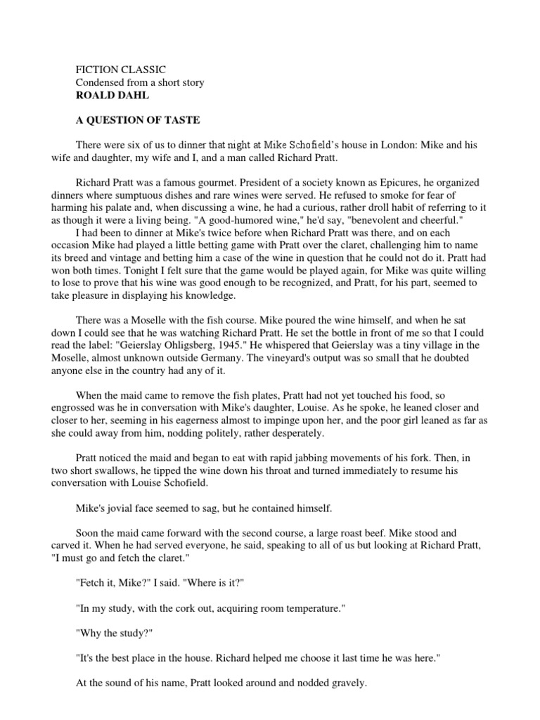 A Question of Taste | PDF | Mouth | Primate Anatomy