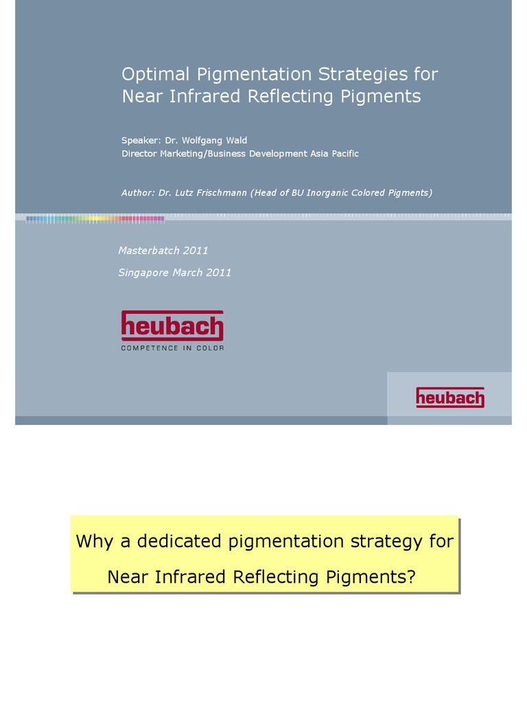 Heubach GMBH PDF | PDF | Infrared | Electromagnetic Spectrum