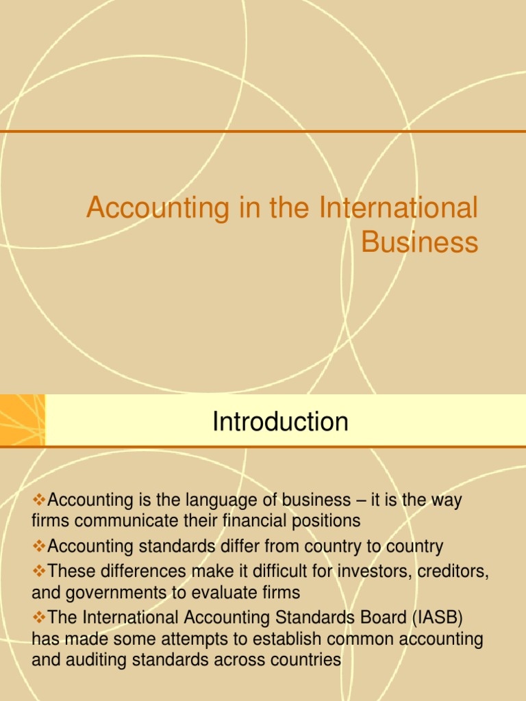 Accounting in IB | PDF | Financial Statement | Historical Cost