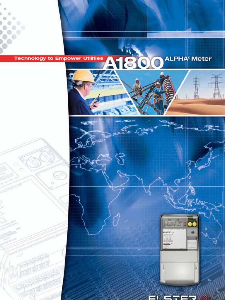 A1800 ALPHA Meter Brochure | PDF | Engineering | Electrical Engineering