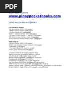 Tagalog Pocketbook Romance Overview | PDF | Prose | Novels