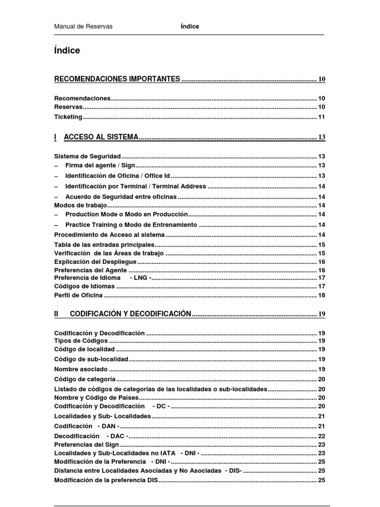 Manual Reservas AMADEUS