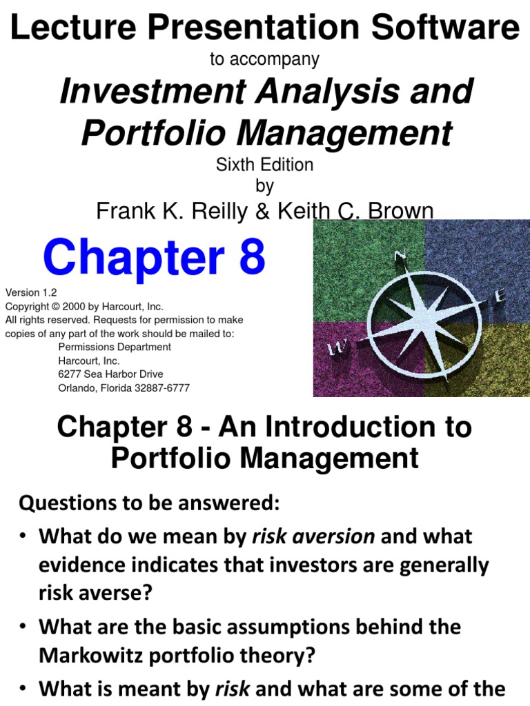 Investment Analysis and Portfolio Management: Lecture Presentation ...