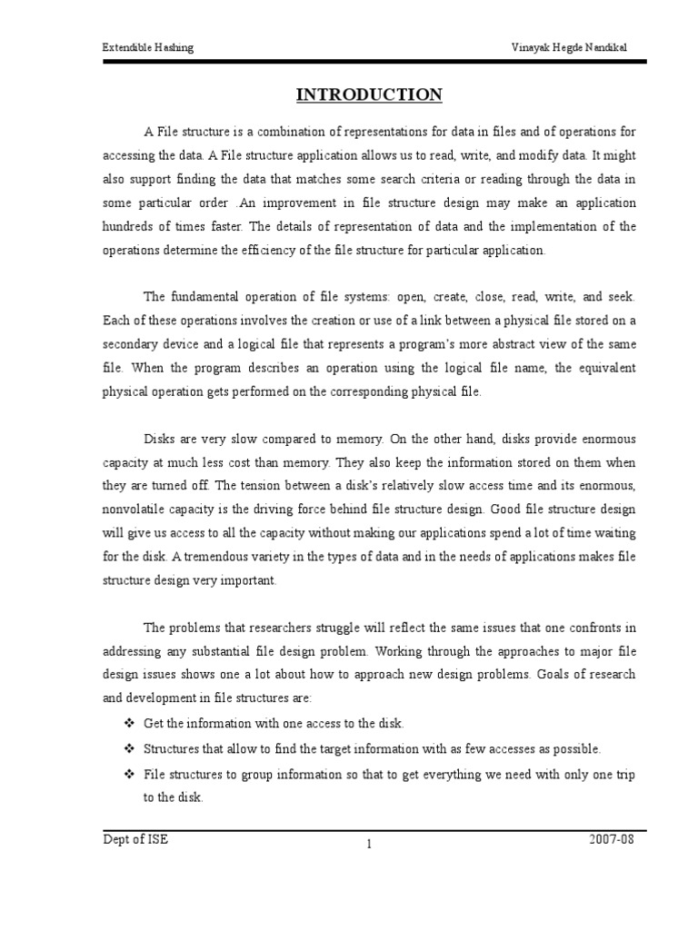 Extendible Hashing Report | PDF | Class (Computer Programming) | Database Index