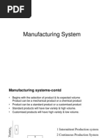 Types of Production Systems | PDF | Operations Management | Mass Production