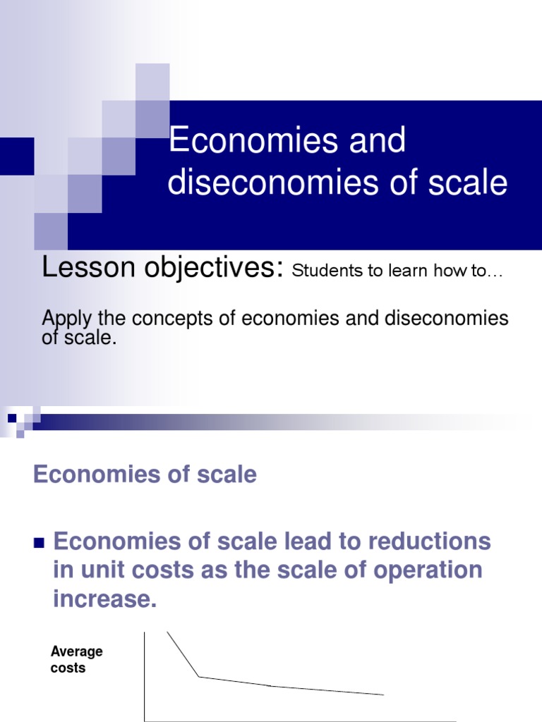 Economies and Diseconomies of Scale | PDF | Economies Of Scale | Sales