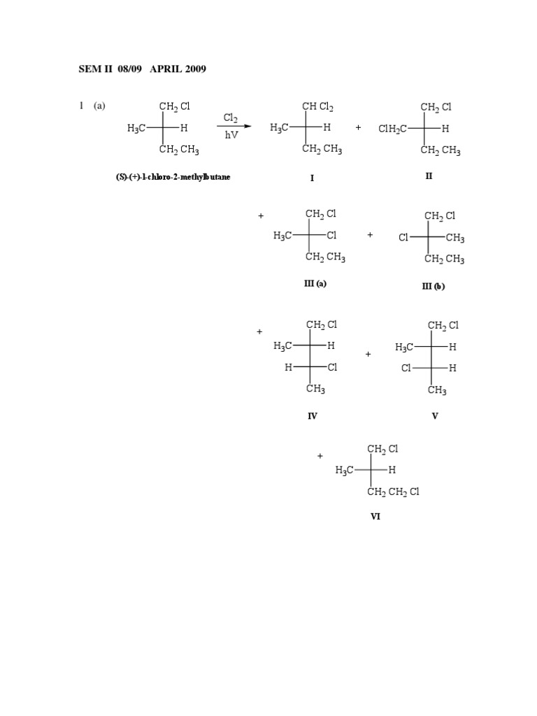 KOT121 Answer Sem2 2008 2009 | PDF | Unit Processes | Chemistry