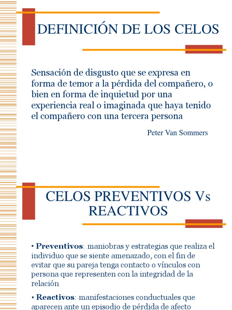 Definición y Tipos de Celos | PDF | Infidelidad | Cognición