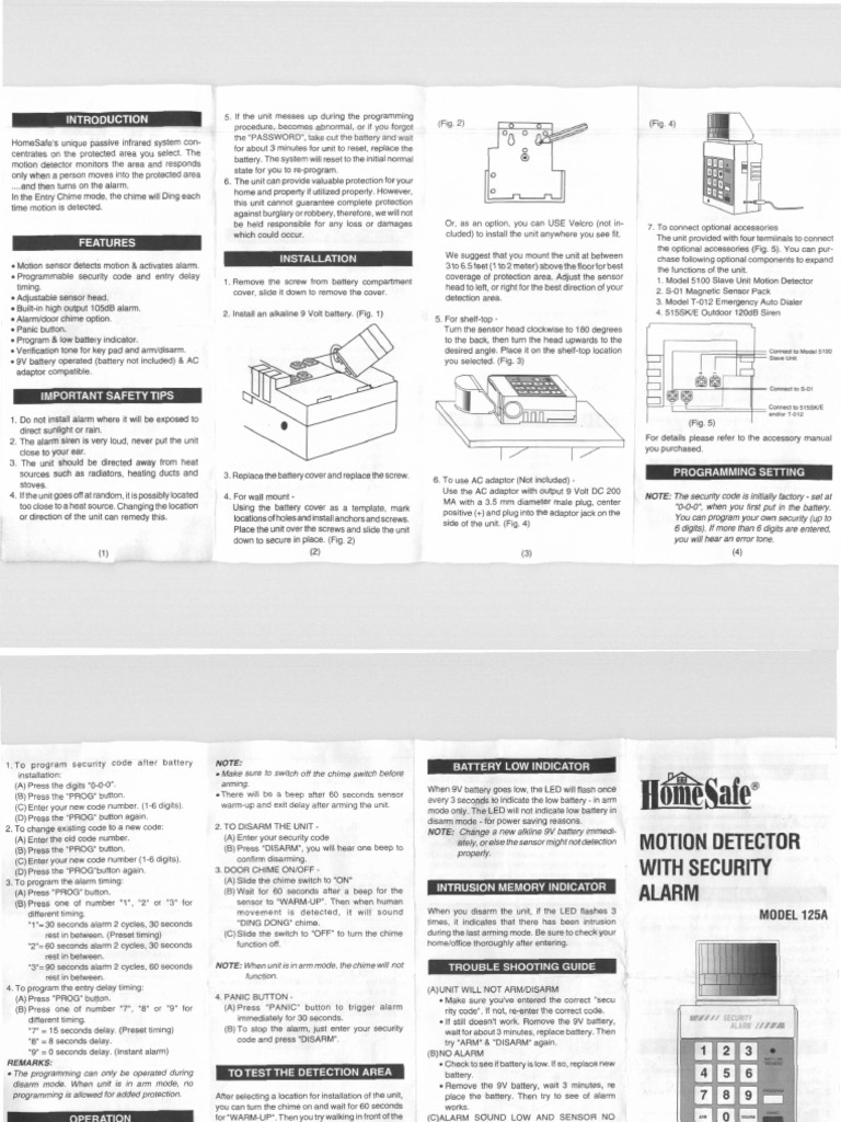 Manual Alarma Modelo 515 SK | PDF | Security Alarm | Electrical Engineering