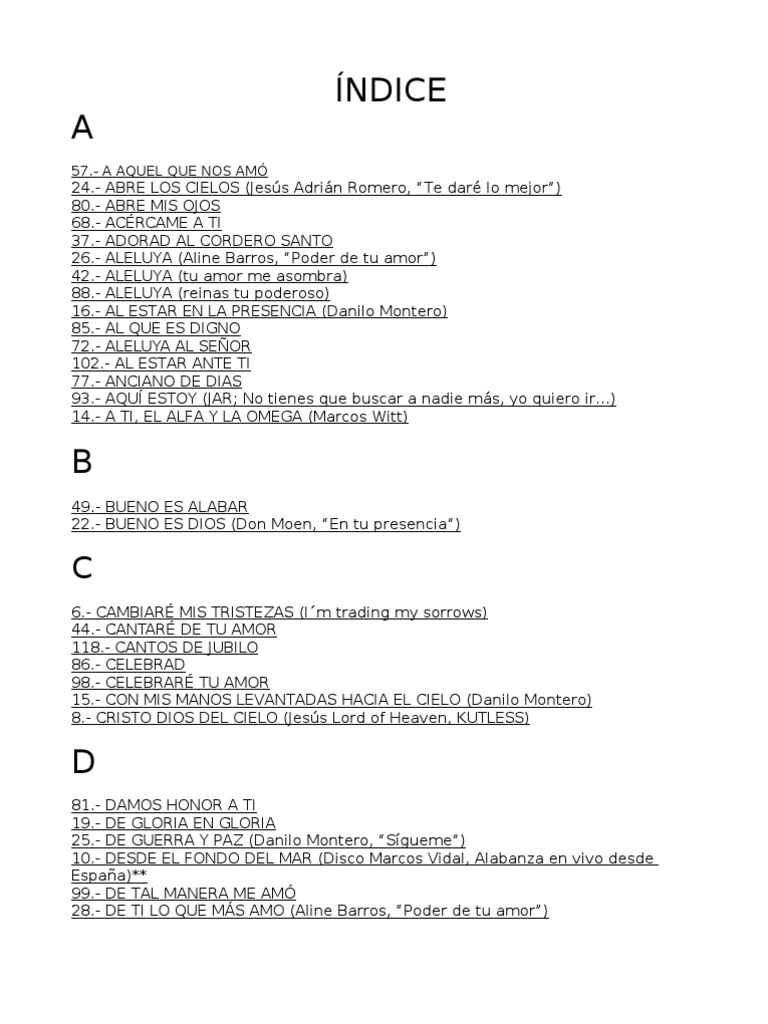 Alabanzas Al Rey | PDF | Cristo (título) | Amor