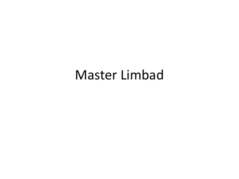 Master Limbad Overview | PDF