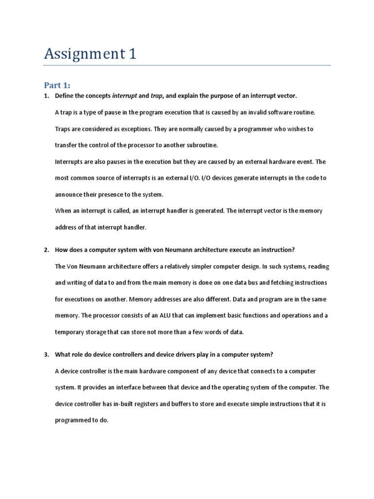 OS Assignment 1 Part 1,2 | PDF | Java Virtual Machine | Operating System