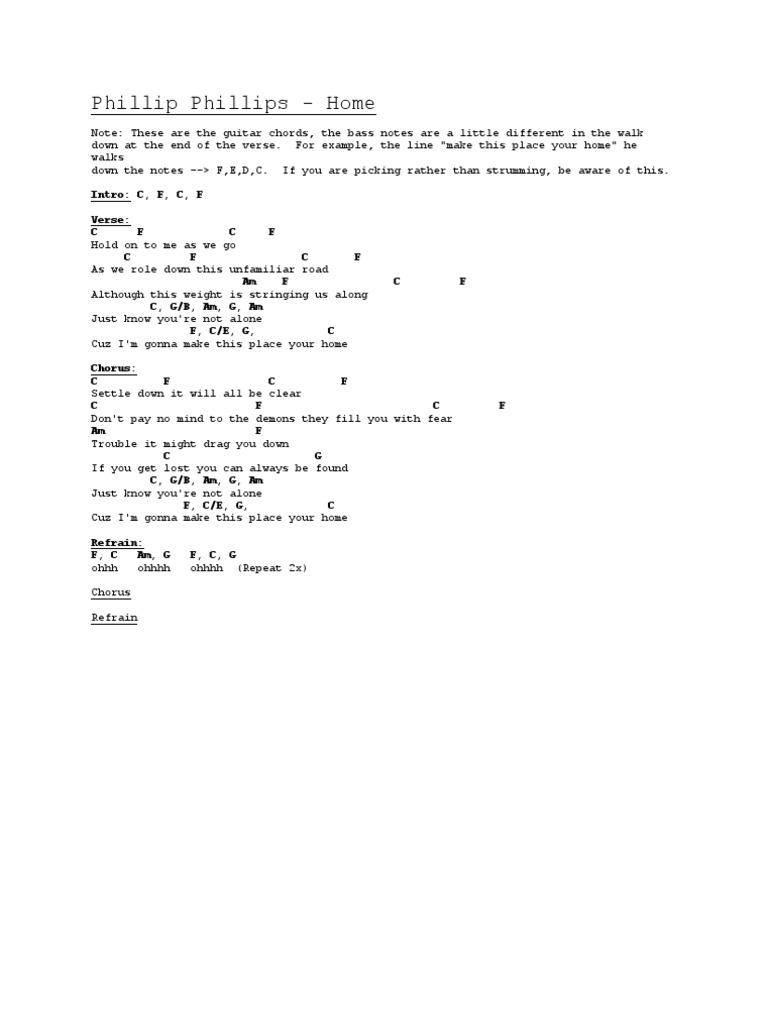 Phillip Phillips - Home | PDF