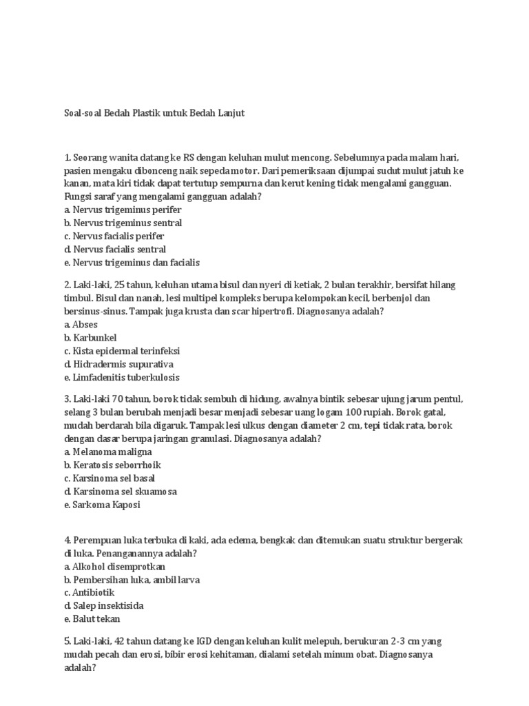 Soal-Soal Bedah | PDF