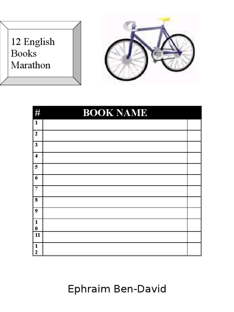 English Book Marathon | PDF