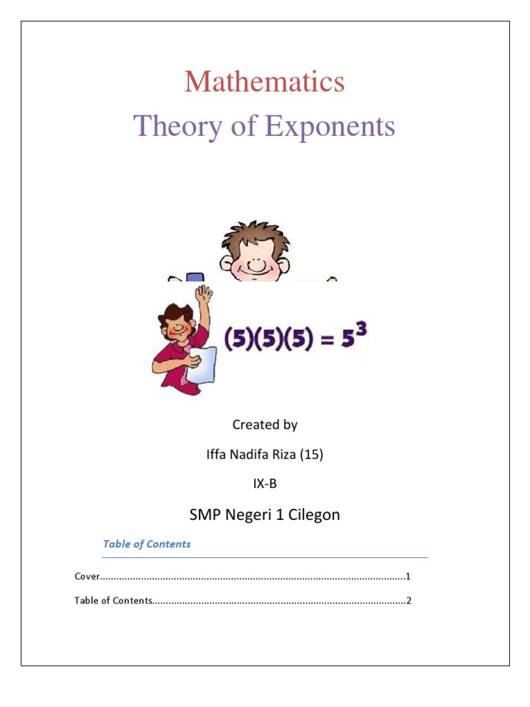 EXPONENTS | PDF | Exponentiation | Discrete Mathematics