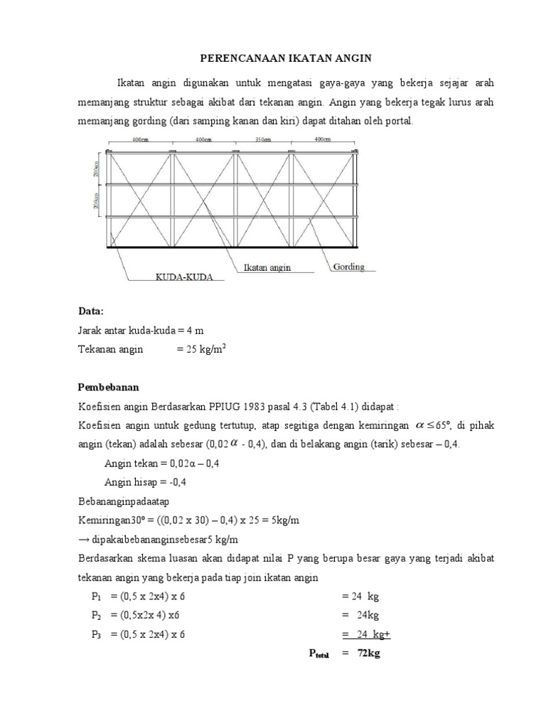 Perencanaan Ikatan Angin | PDF | Metode & Bahan Ajar | Sains & Matematika