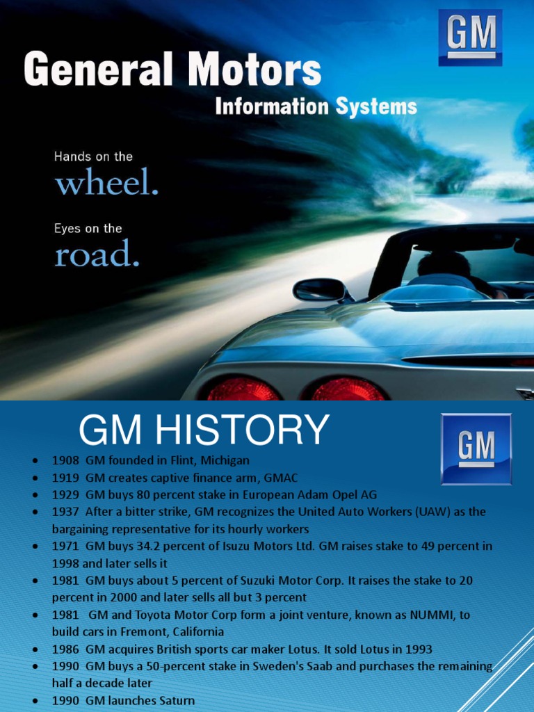 GM- Information Systems | General Motors | Product Lifecycle