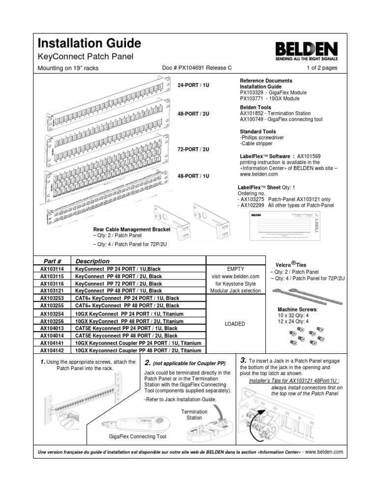 CAT6 Patch Panel | PDF | Electrical Connector | Equipment