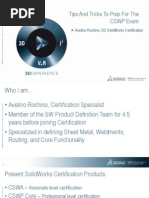 Solidworks Corporation: CSWP Advanced Sheet Metal Sample Exam | PDF